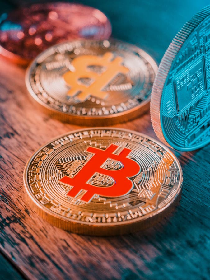 Bitcoin Coin Business and Finance Concept. Stock Photo - Image of ...