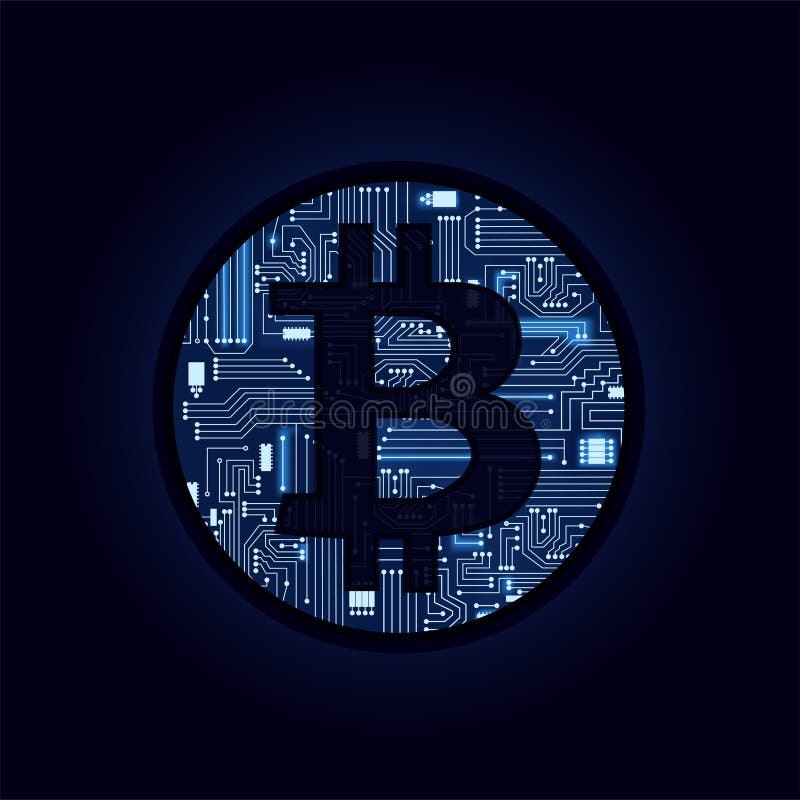 Bitcoin Coin and Electronic Circuit Stock Vector - Illustration of ... Bitcoin Coin and Electronic Circuit Stock Vector - Illustration of ...