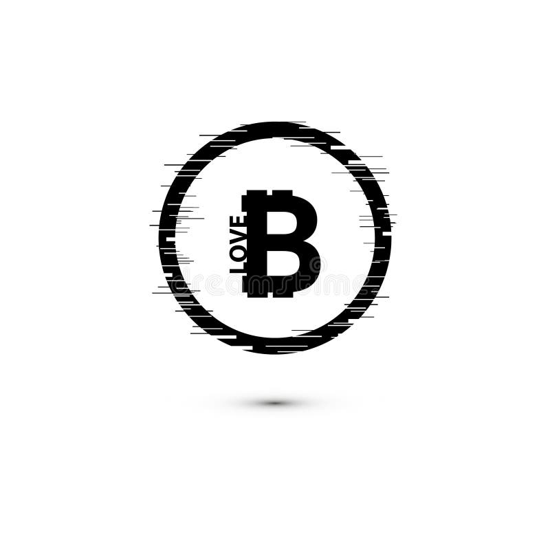 Bitcoin Coin with Fast Speed Motion Lines and Glitch Frames Set ...