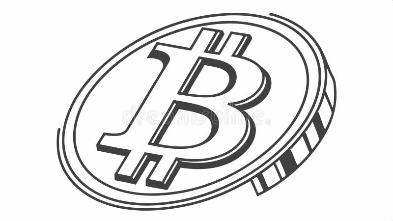 Bitcoin Coin Vector. Cryptocurrency and Digital Currency Icon for ...