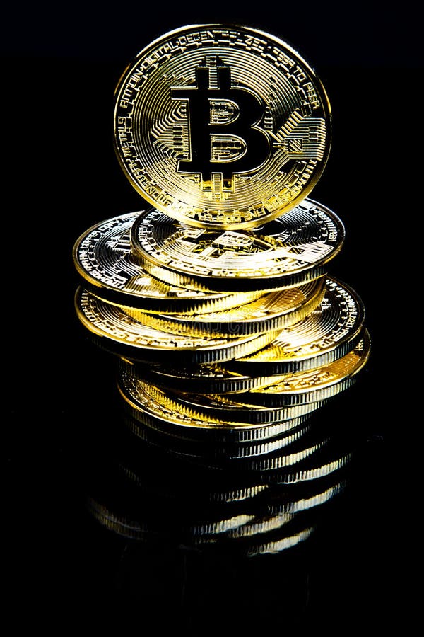 Bitcoin coins group stock photo. Image of group, financial - 155757532