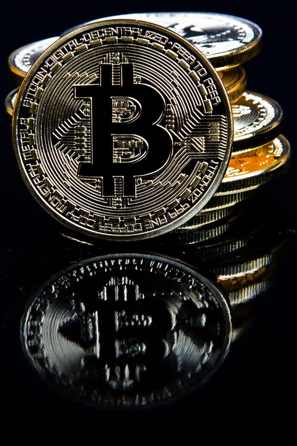 Bitcoin coins group stock image. Image of group, ecommerce - 155757545