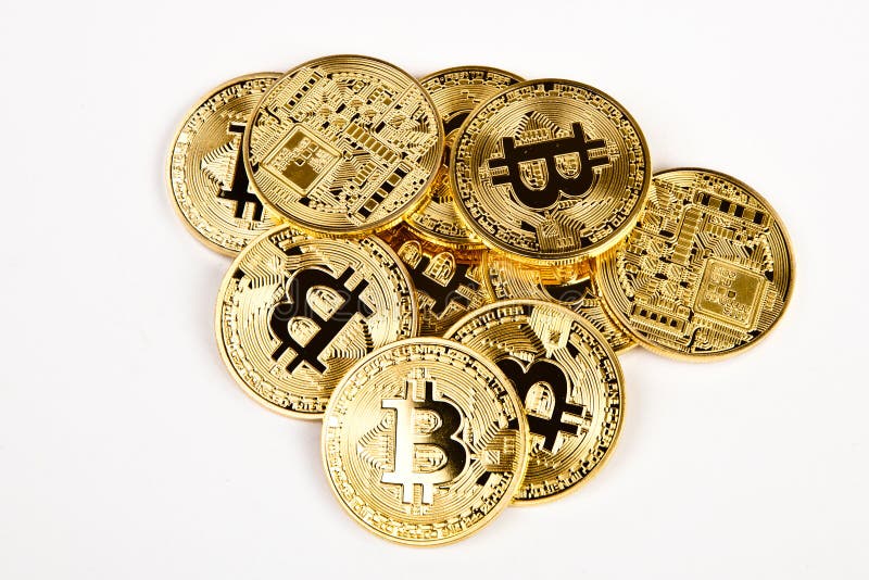 Bitcoin coins group stock photo. Image of group, financial - 155757532
