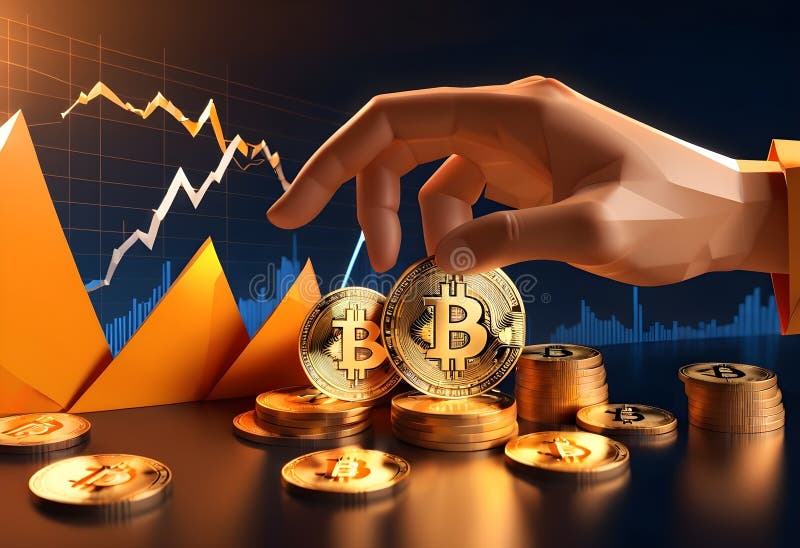 Bitcoin Coins Installed in the System Cryptocurrency. Stock ...