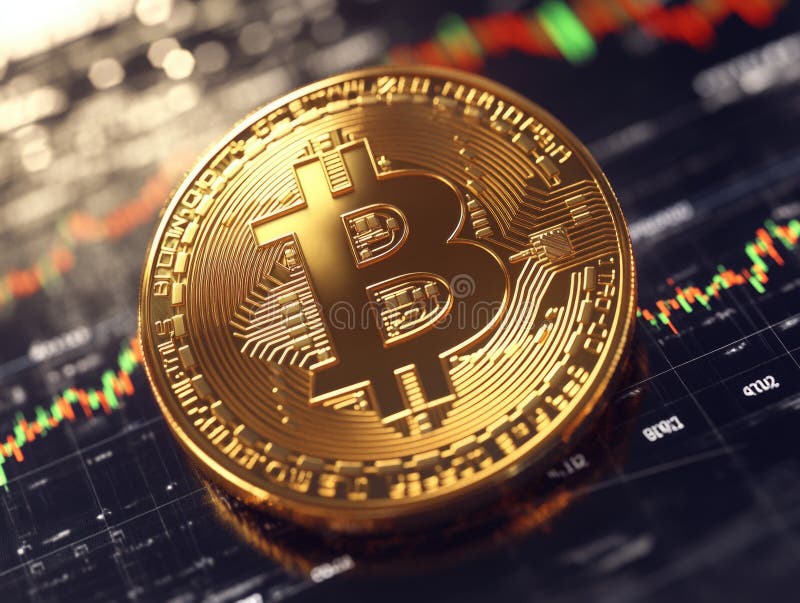 Bitcoin on Computer Screen stock photo. Image of screen - 381721474