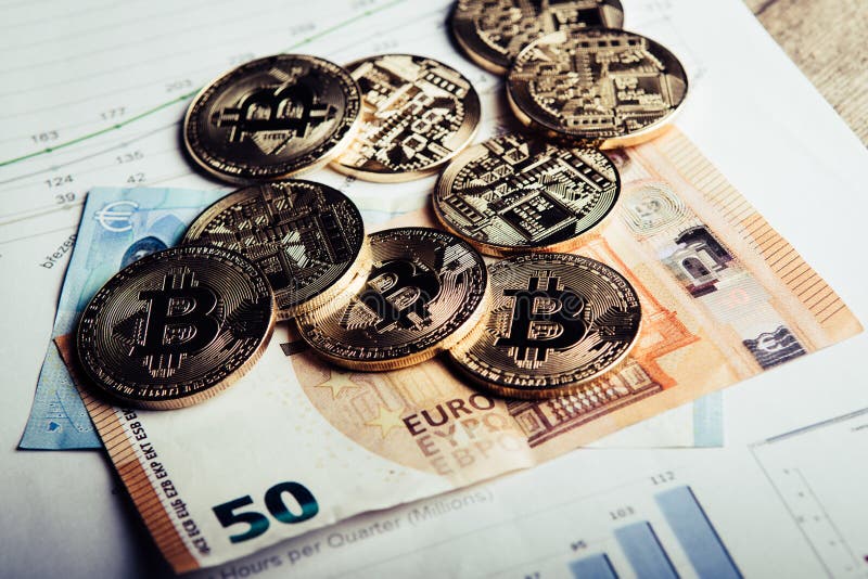 Bitcoin cripto da moeda foto de stock. Imagem de virtual - 132115026