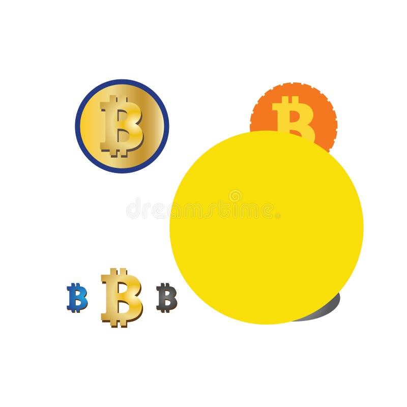 Bitcoin Crypto B Letter Logo Symbol Template Design Illustration Vector ...