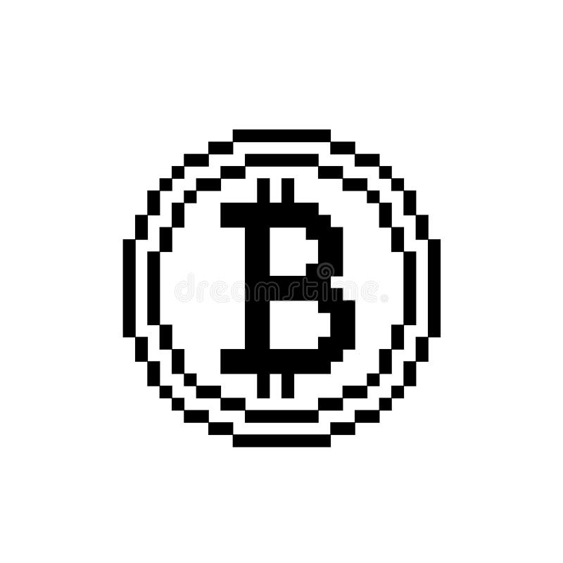 Bitcoin Crypto Currency Pixel Vector Stock Vector - Illustration of ...