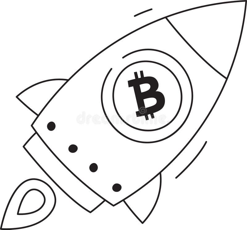 Bitcoin Crypto Doodle stock vector. Illustration of currency - 331033940