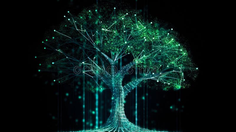 Bitcoin, Cryptocurrency and Blockchain Technology, Concept Tree for ...