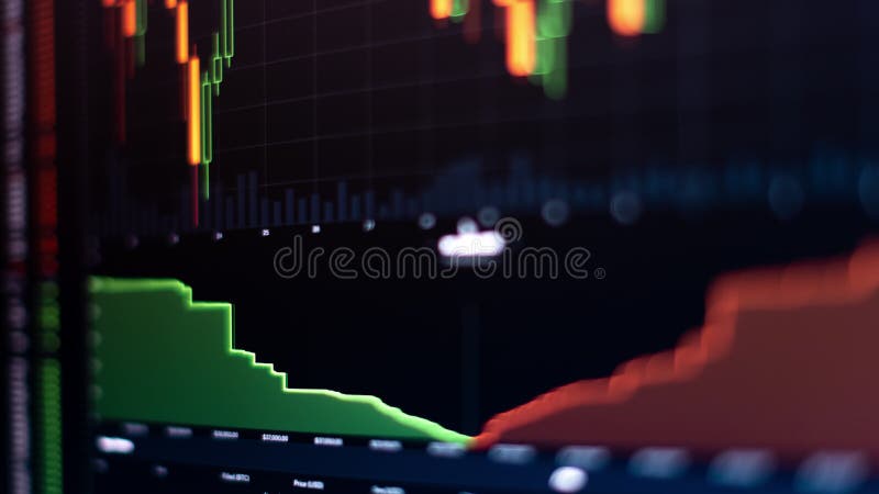 Bitcoin Cryptocurrency Data Charts Stock Video - Video of payment ...