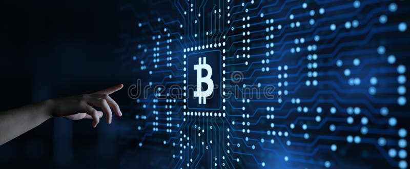 Bitcoin Cryptocurrency Digital Bit Coin BTC Currency Technology ...