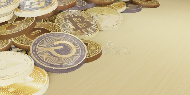 Bitcoin Cryptocurrency Digital Currency 3d Illustration Editorial ...