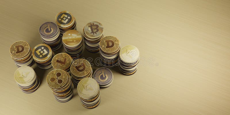 Bitcoin Cryptocurrency Digital Currency 3d Illustration Editorial ...