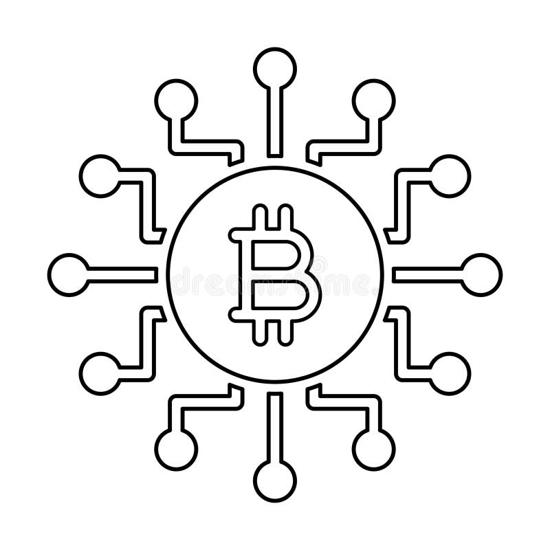 Bitcoin Cryptocurrency Icon Stock Vector - Illustration of coin, icon ...