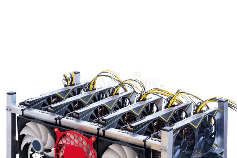 Bitcoin and Cryptocurrency Miner - a Mining Computer Isolated Stock ...