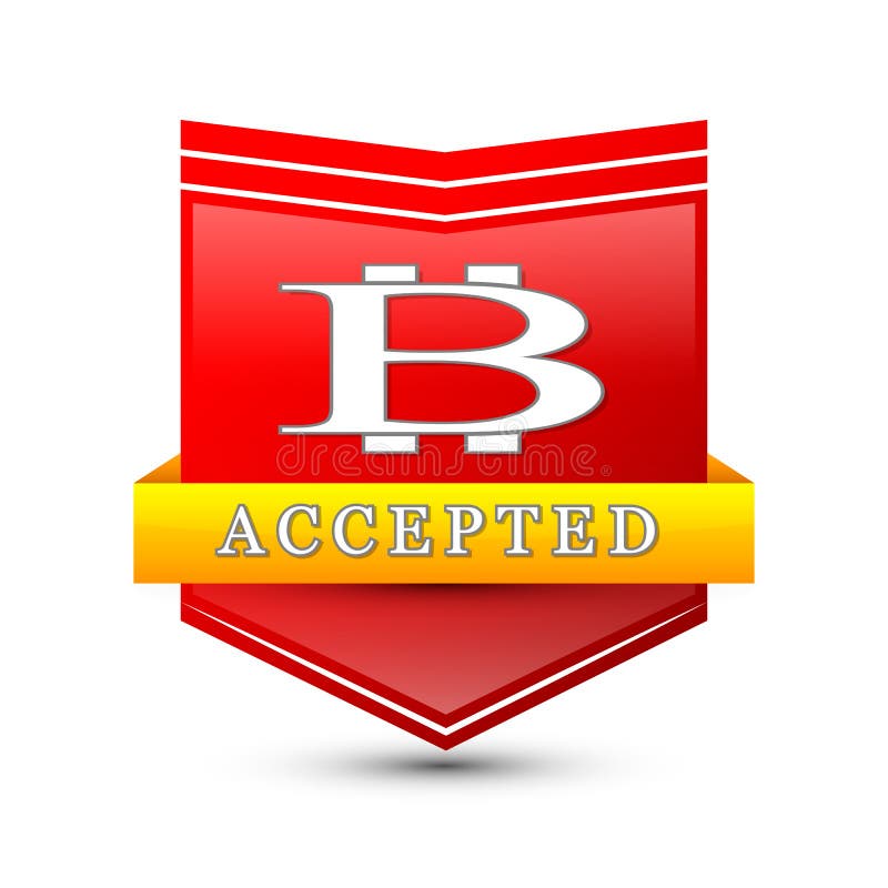 Bitcoin Cryptocurrency Red Shield Emblem Stock Vector - Illustration of ...