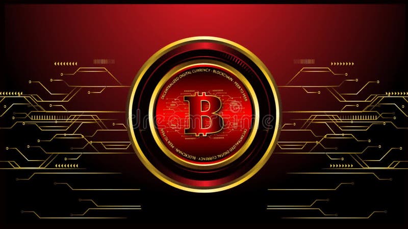 Bitcoin Cryptocurrency Rotating Effect Green Screen Background Stock ...