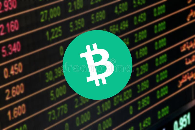 Bitcoin, Cryptocurrency Symbol in Graph Stock Illustration ...