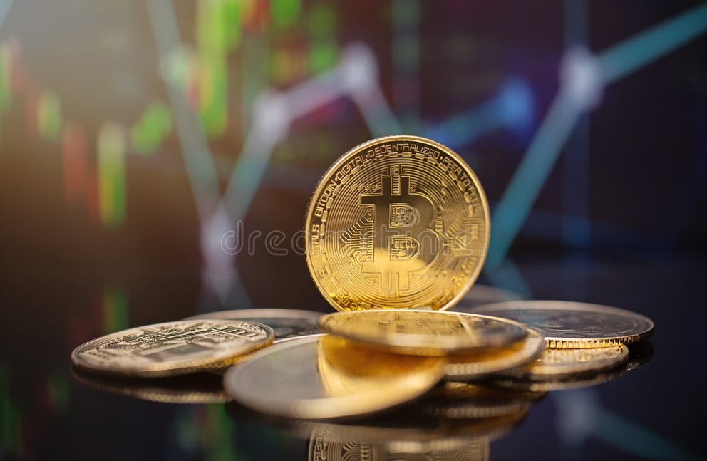 Bitcoin is a Cryptocurrency and Worldwide Payment Stock Image - Image ...