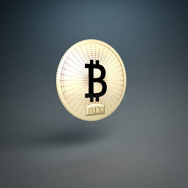 Bitcoin Symbol on Blue Background Stock Illustration - Illustration of ...