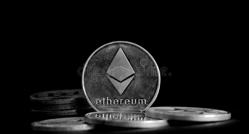 Bitcoin Cryptography Concept Digital Money Stock Photo - Image of black ...