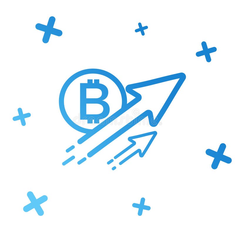 Bitcoin Currency Currency Exchange Coin Arrow Icons on a White Background Stock Illustration ...