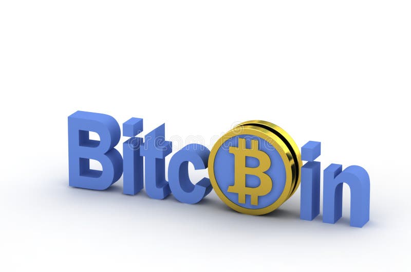 Bitcoin 3d stock illustration. Illustration of business - 35541928