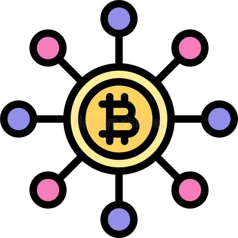 Decentralization Icon. Decentralized System Concept Symbol Desig Stock ...