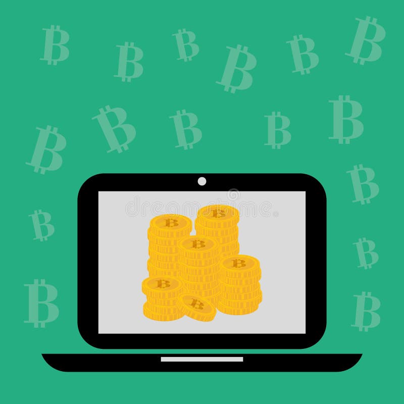 Bitcoin Design Elements and Labels Stock Vector - Illustration of clip ...