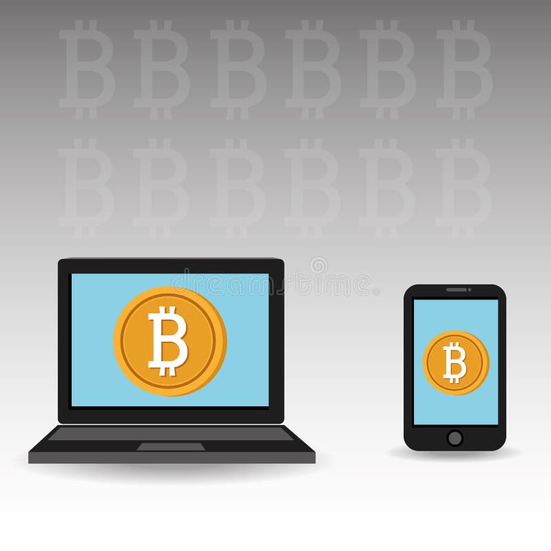 Bitcoin Design, Vector Illustration. Stock Vector - Illustration of ...