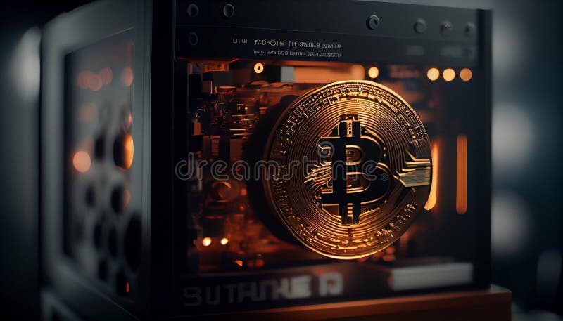 Bitcoin Digital Background Wallpaper Stock Illustration - Illustration ...