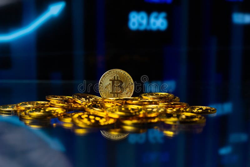 Bitcoin Digital Crypto Currency Stock Image - Image of business ...