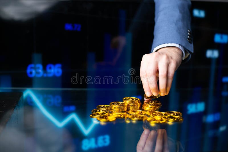 Bitcoin Digital Crypto Currency Stock Image - Image of market, crypto ...