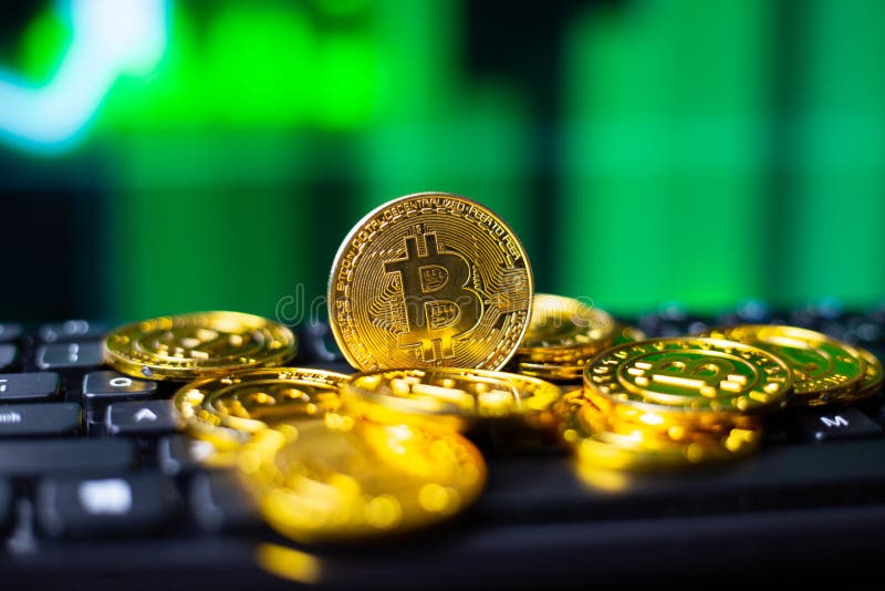 Bitcoin Digital Crypto Currency Stock Image - Image of cash, bitcoin ...