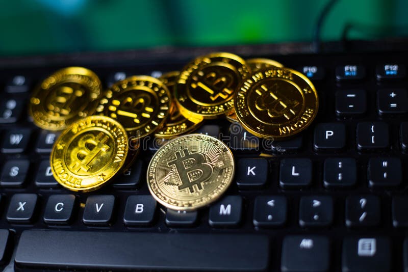 Bitcoin Digital Crypto Currency Stock Photo - Image of investment ...