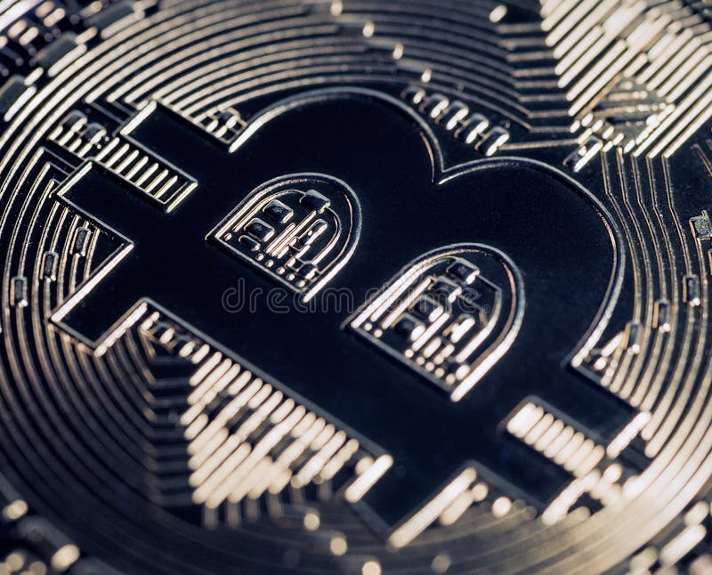 Bitcoin Digital Cryptocurrency. Rising Price Stock Photo - Image of ...