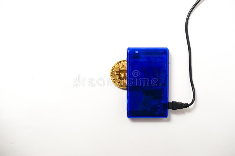 Bitcoin and Electronic Components Stock Image - Image of electronic ...
