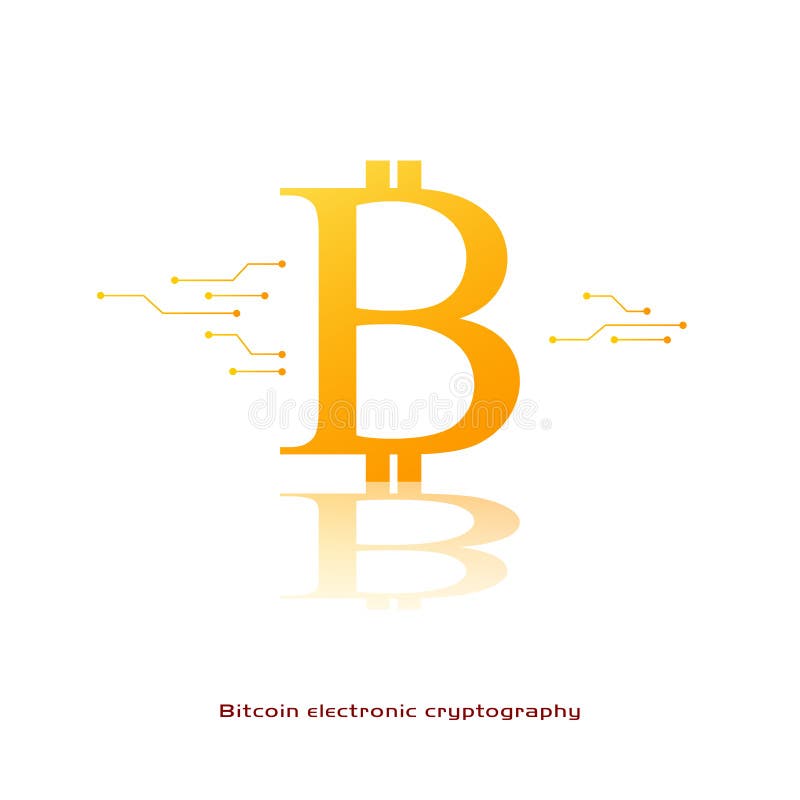 Bitcoin Electronic Cryptography Stock Vector - Illustration of ...
