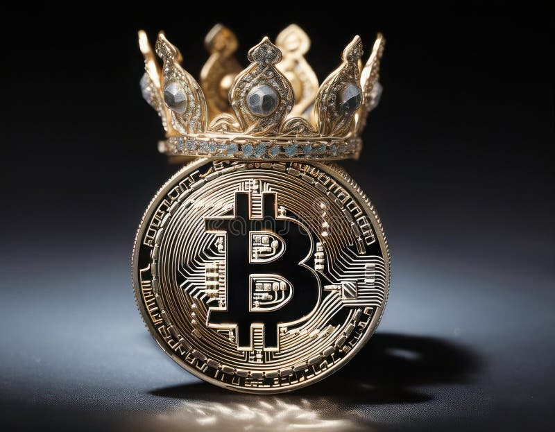 Bitcoin-Embedded Crown Worn by the Ruler of Digital Wealth Stock ...