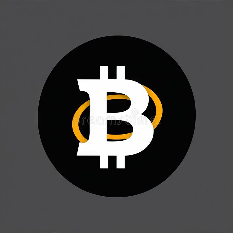 Bitcoin Emblem with Dynamic Flair Stock Image - Image of futuristic ...