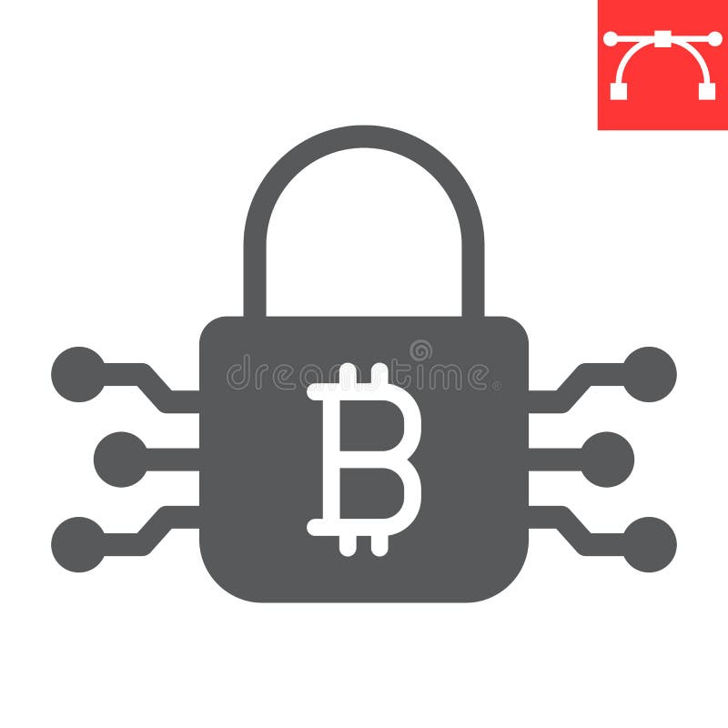 Bitcoin Encryption Glyph Icon, Cryptocurrency and Protection, Bitcoin ... Bitcoin Encryption Glyph Icon, Cryptocurrency and Protection, Bitcoin ...