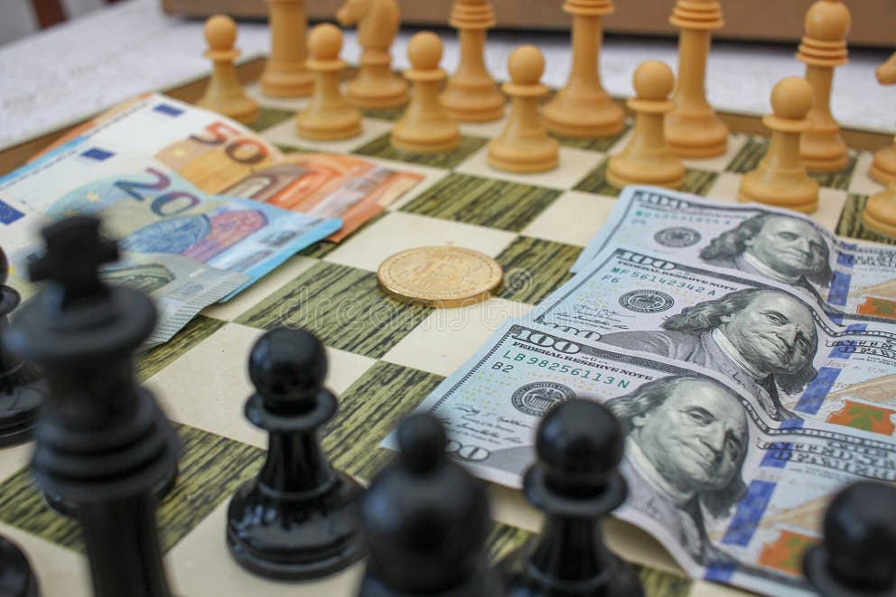 Bitcoin and Euro and Dollar Bills Stock Image - Image of cash, commerce: 297736307