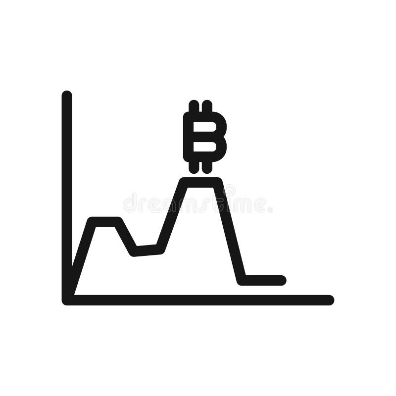 Bitcoin Evolution Icon Black Line Art Vector Stock Vector ...