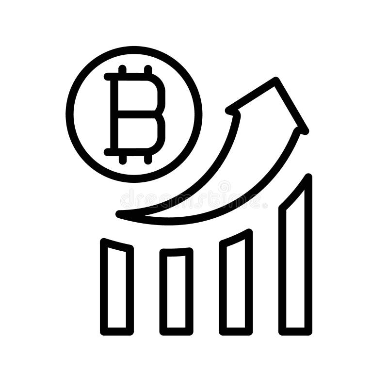 Bitcoin Evolution Icon for Cryptocurrency and Blockchain Technology ...