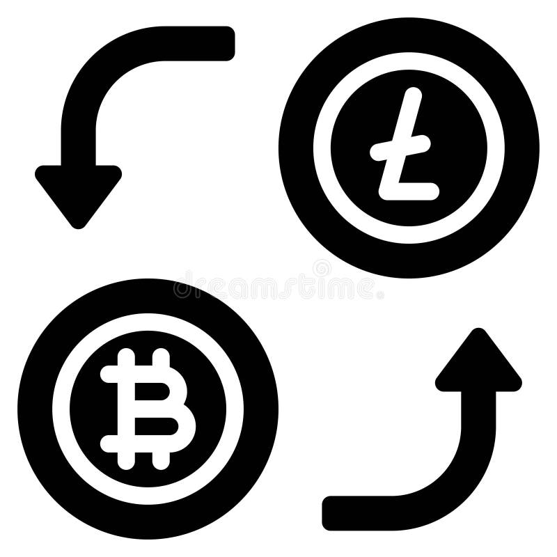 Bitcoin Exchange Icon, Cryptocurrency Related Vector Stock Vector ...