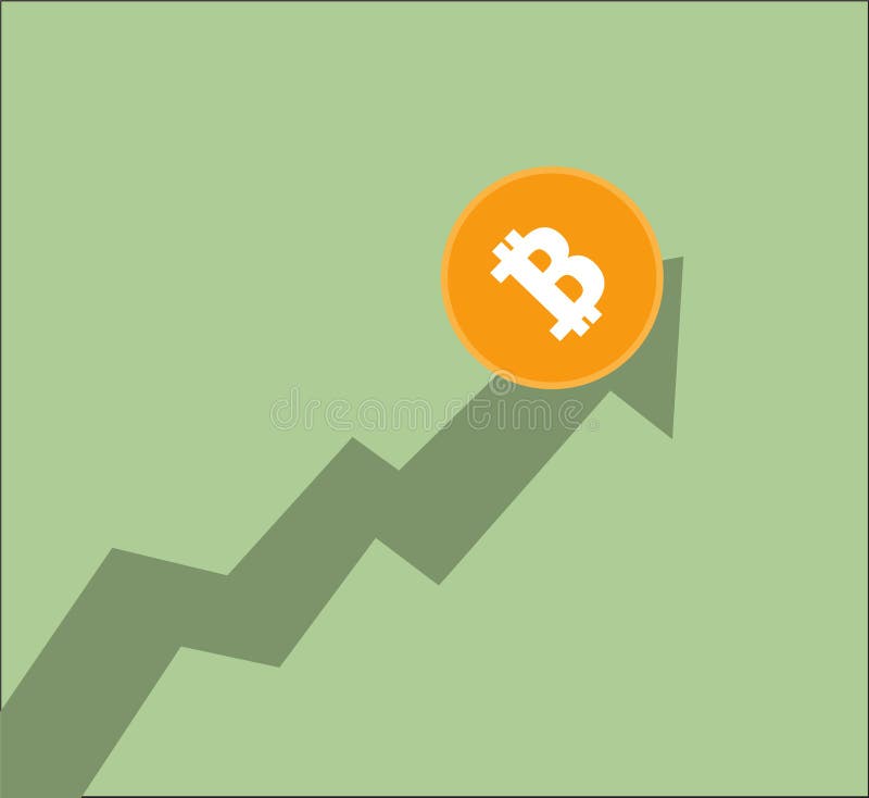 Bitcoin Financial System Grows.Concept of Crypto Currency Stock ...