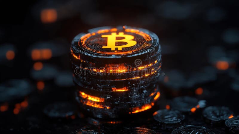 Bitcoin, the Future of Finance - a Glowing Symbol of Decentralized ...