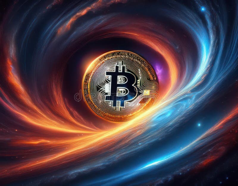 Bitcoin Galaxy Taking Shape Amidst a Celestial Whirlpool Stock ...