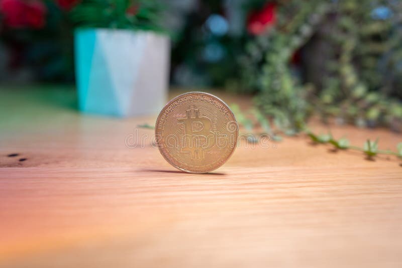 Bitcoin Gold Coin - Cryptocurrency Concept - Bitcoin Surrounded by RGB ...